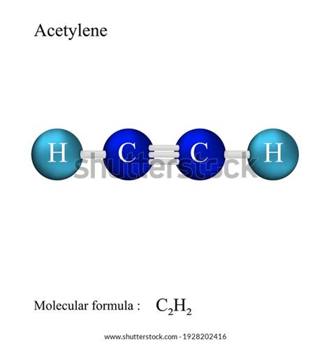 Lewis Structural Formula Acetylene Molecular Formula Stock Vector Royalty Free 1928202416