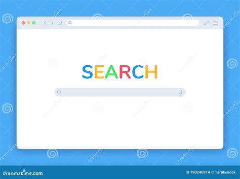 searching web bar on the screen of modern personal computer 3d cute