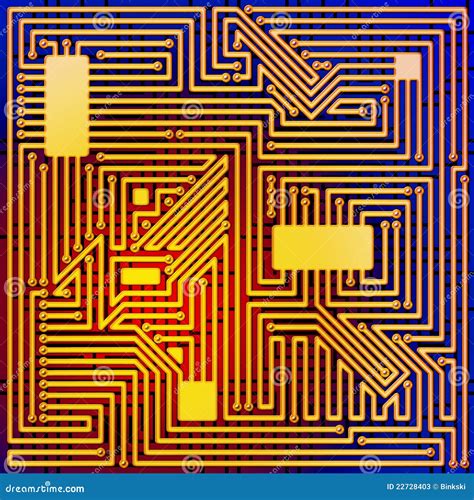 Circuit Board Stock Illustration Illustration Of Motherboard 22728403