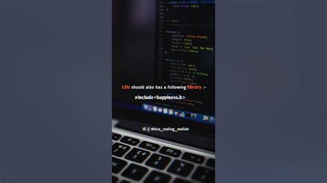 Happiness Library 🤩 ️💫 Coding 100daysofcode Shorts Programmingquotes Bca Youtube