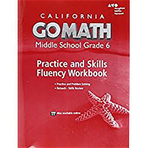Go Math Practice Fluency Workbook Grade 6 Paperback