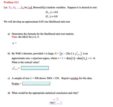 solved let x1 x2 … x0 be i i d bernoulli p random
