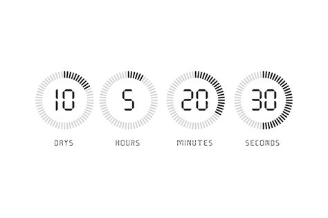 Premium Vector Countown Timer Circle Vector Illustration