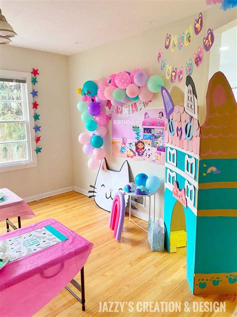 Gabbys Dollhouse Cat Party Birthday Party Ideas Photo 9 Of 115