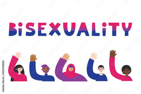 Bisexual People Characters Clipart Collection Bi Queer Person With