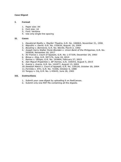 Case Digest 2 Pdf Graphic Design Publishing