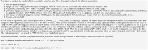 Solved Your Task Is To Compute The Number Of Disk Accesses