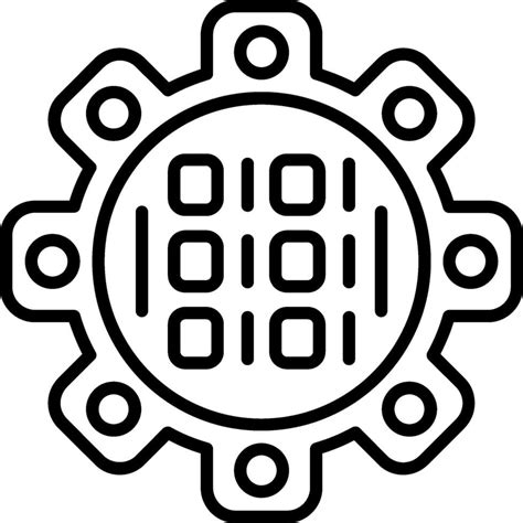 Binary Code Line Icon 53769715 Vector Art At Vecteezy