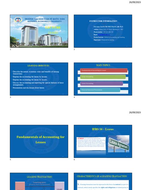 Lecture 4 Part 1 2 Pdf Lease Expense