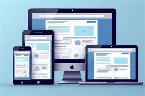 Optimizing Websites Across Various Devices Stock Illustration Illustration Of Optimization