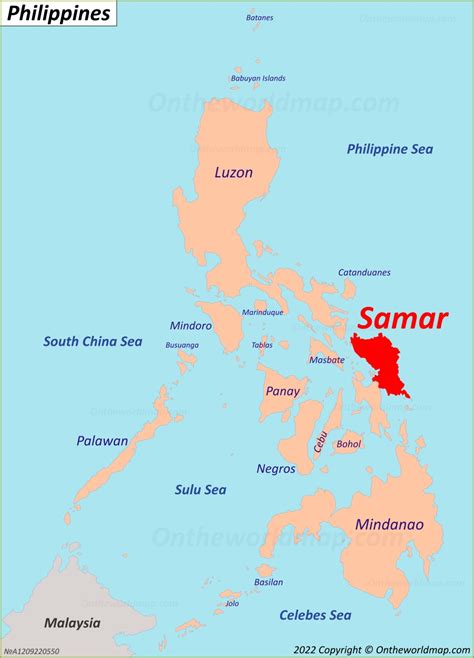 Samar Island Map Philippines Discover Samar Island With Detailed Maps