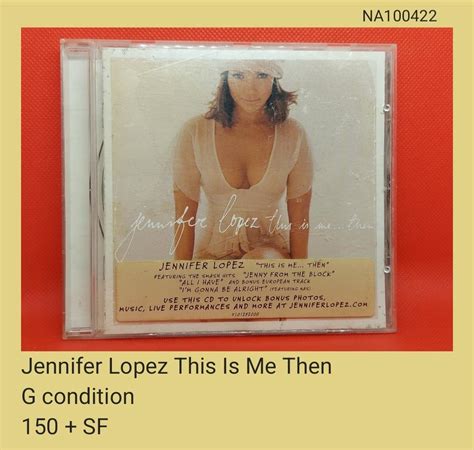Jennifer Lopez This Is Me Then Cd Unsealed Hobbies And Toys Music And Media Cds And Dvds On Carousell