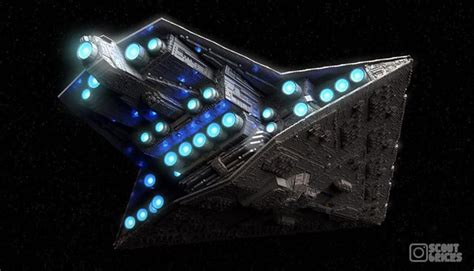 I Designed The Assertor Class Star Dreadnought In Lego The Model Is Comprised Of 43000 Bricks