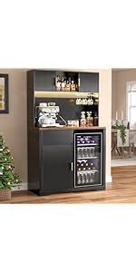 Gdlf Corner Bar Cabinet With Fridge Space Corner Coffee