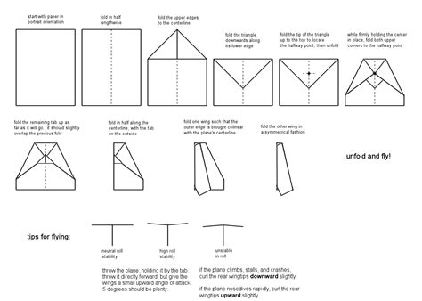 Printable Instructions For Paper Airplanes