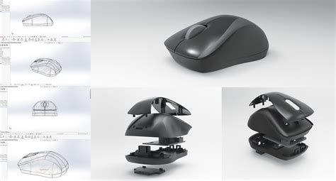 A Wireless Computer Mouse I Designed Made In SolidWorks Rendered In KeyShot R SolidWorks