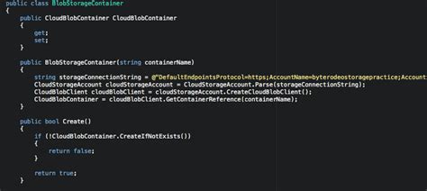 Azure Manage Blob Storage Part 2 Create Blob Container Using C
