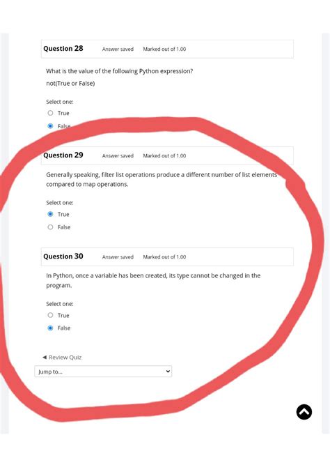 Cs Unit Review Quiz Question Answer Saved Marked Out Of What Is The Value Of The