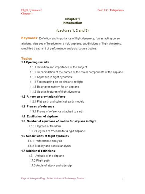 Flight Dynamics I Pdf Flight Dynamics Fixed Wing Aircraft Rotation Around A Fixed Axis