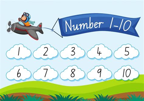 Number Ten Concept Poster Vector Free Download
