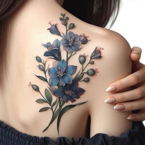 63 Lavishing Larkspur Tattoo Ideas To Celebrate The Joys Of Life