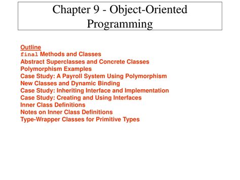 Ppt Object Oriented Programming Powerpoint Presentation Free Download Id9549901