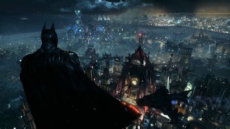 Download Batman Overlooking Gotham Wallpaper