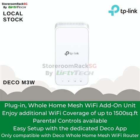 Tp Link Deco M W Add On Whole Home Wifi Mesh Shopee Singapore