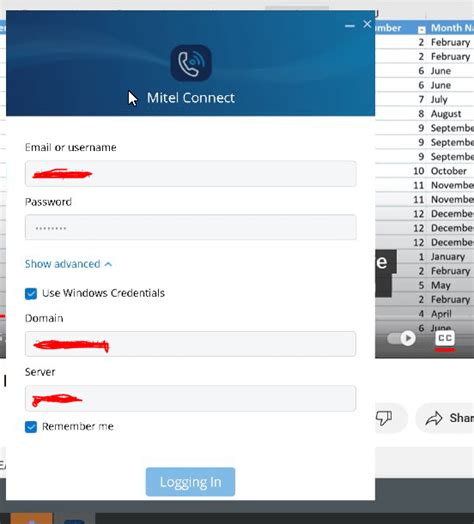 Mitel Connect Login Issue Rshoretel