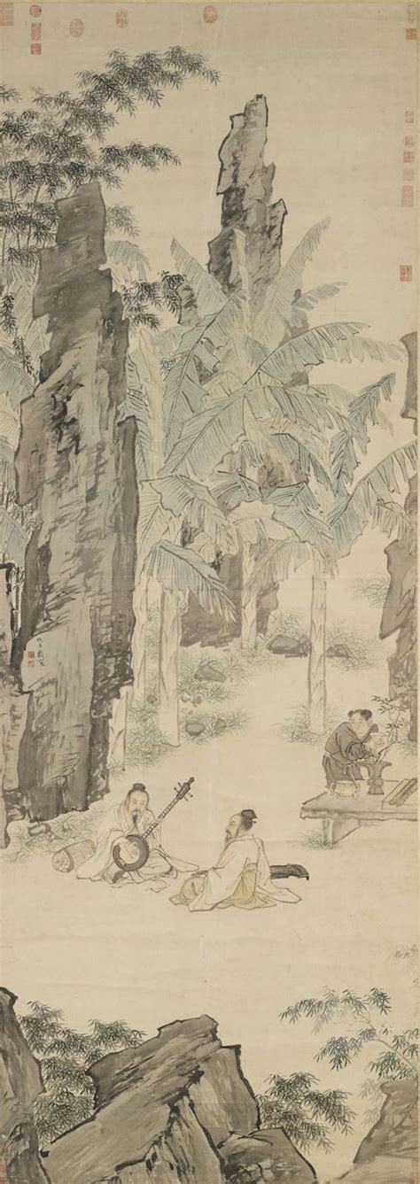 故宫六百年鉴赏历代名画里的大暑清凉：槐荫，高卧，山居凤凰网