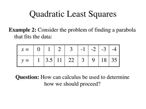 Ppt More Multivariable Calculus Least Squares Odes And Local