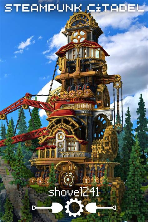Shovel241 Patreon Minecraft Steampunk Minecraft Blueprints Minecraft