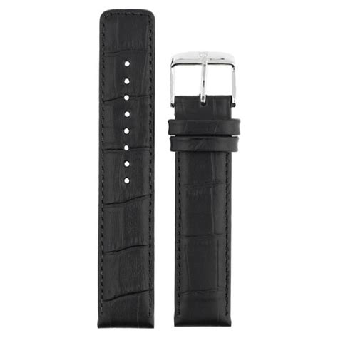 Buy Online 20 Mm Black Genuine Leather Straps For Men Nf1510275020s