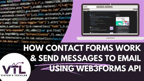 How Contact Forms Work And Send Messages To Email Using Web3forms Api Demo And Explanation Youtube