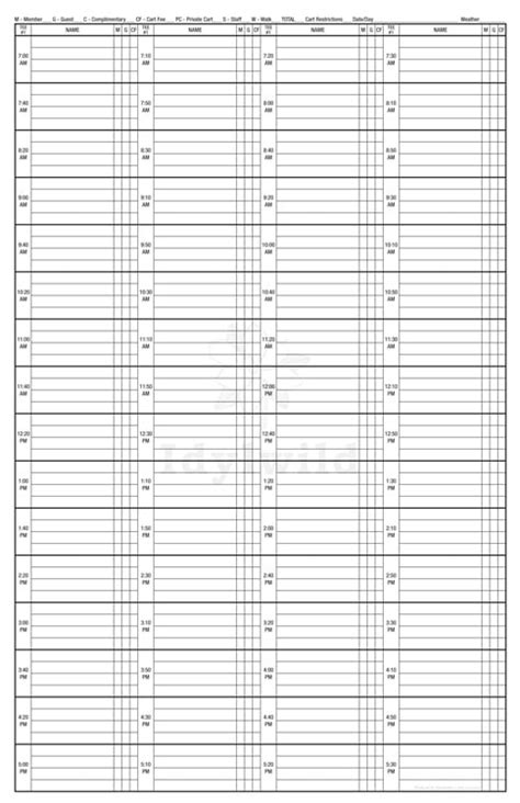 Idylwild Tee Time Books