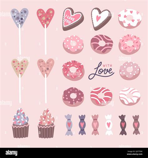 Sweet Romantic Set Stock Vector Image And Art Alamy
