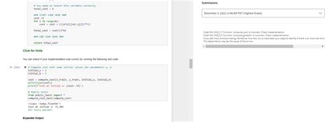 C1 W2 Linear Regression All Test Passed But Getting Code Cell Unq C1