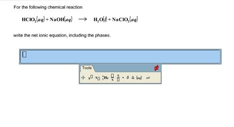 Solved For The Following Chemical Reaction Write The Net Chegg