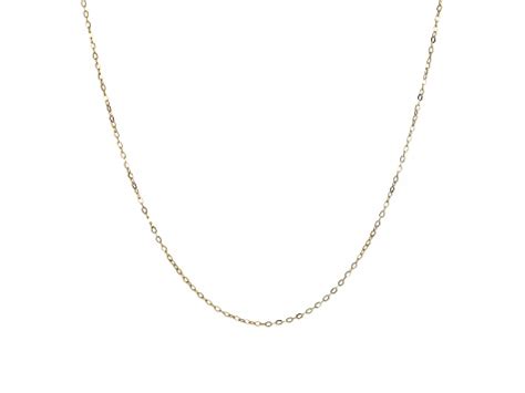 10k Yellow Gold 20 Hammered Oval Link Chain 1b2nng Jtv