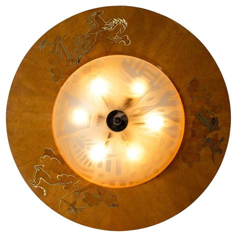 Wood Flush Mount Lighting 1stdibs Wood Flush Mount Light Fixtures