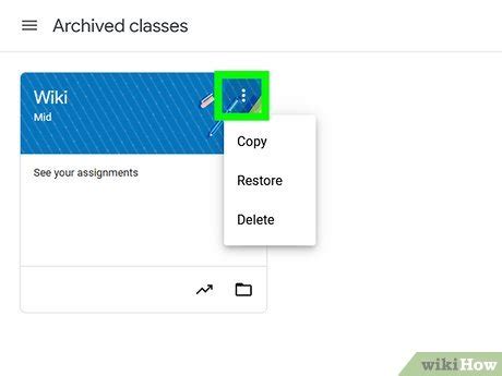 How To Archive A Google Classroom Computer Android IPad