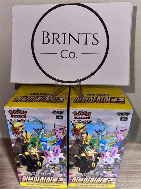Korean Eevee Heroes Booster Box Pokemon Tcg Hobbies And Toys Toys And Games On Carousell