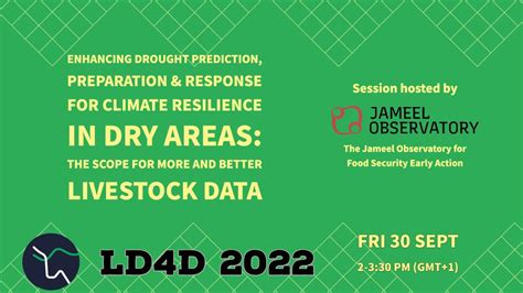 Enhancing Drought Prediction Preparation And Response And Climate Resilience Through Data