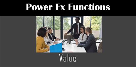 How To Use The Power Fx Value Function In Power Apps