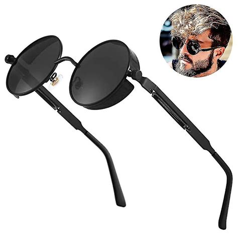 Steampunk Polarized Sunglasses For Menprofessional Uv Protection