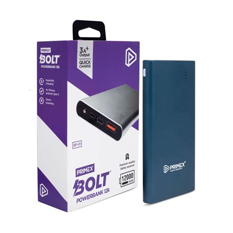 Blue Primex Powerbank Bp01 12000mah Battery Type Lithium Ion At Best Price In Mumbai