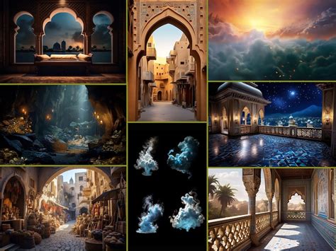 Aladdin Digital Backdrop For Composite Photography And Digital Etsy