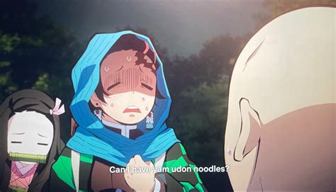 Tanjiro And Nezuko Can I Have Yam Udon Noodles Anime Slayer Demon