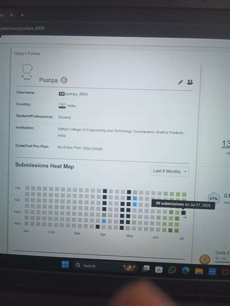 Codechef Problemsolving Codingjourney 100daysofcode