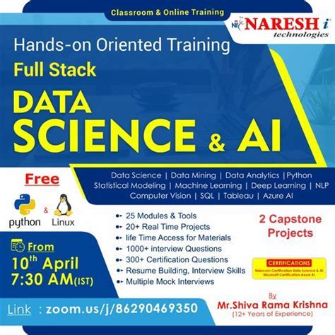 Fullstackdatascience Ai Machinelearning Onlinetraining Education… Sreedhar Reddy